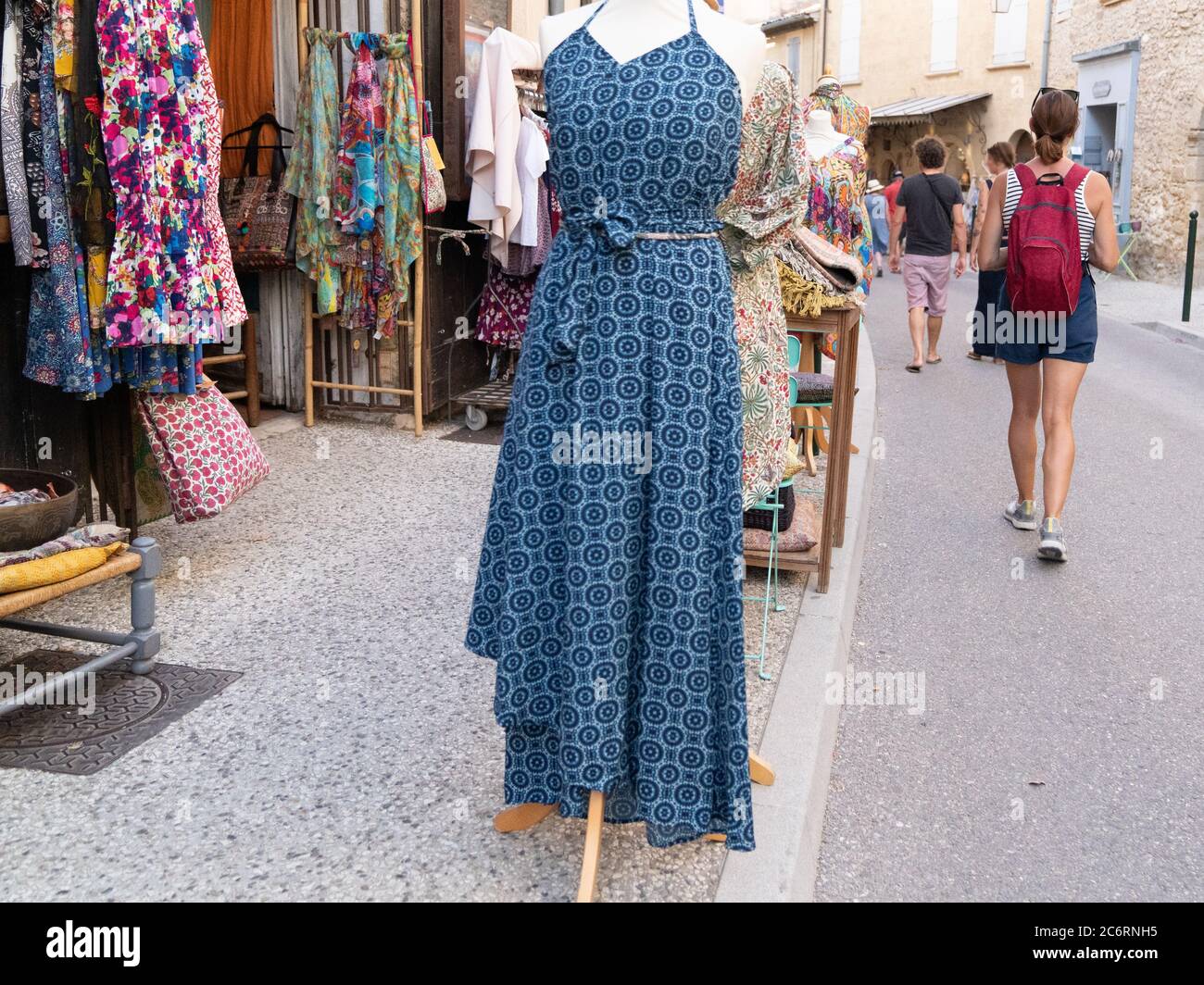 store vintage clothes collection shop in street market Stock Photo - Alamy