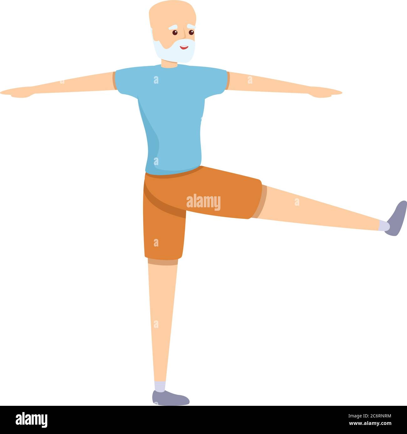 Recreation senior exercise icon. Cartoon of recreation senior exercise ...
