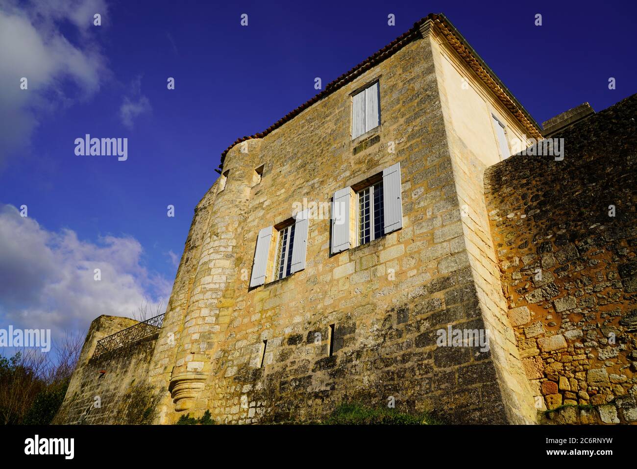 old house typical of vauban fortification village in bourg sur gironde ...