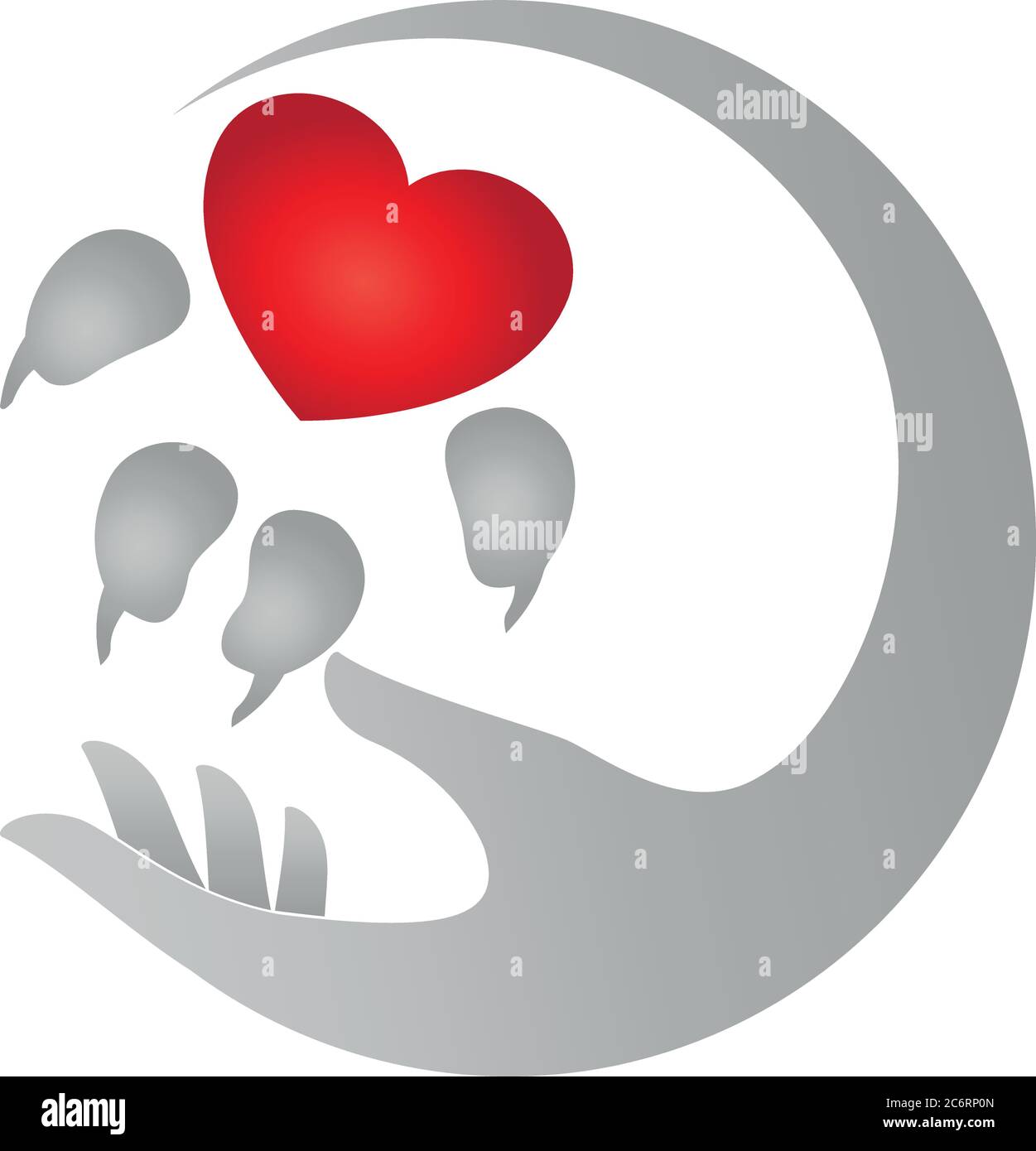 Paw, dogs, heart, logo Stock Vector Image & Art - Alamy