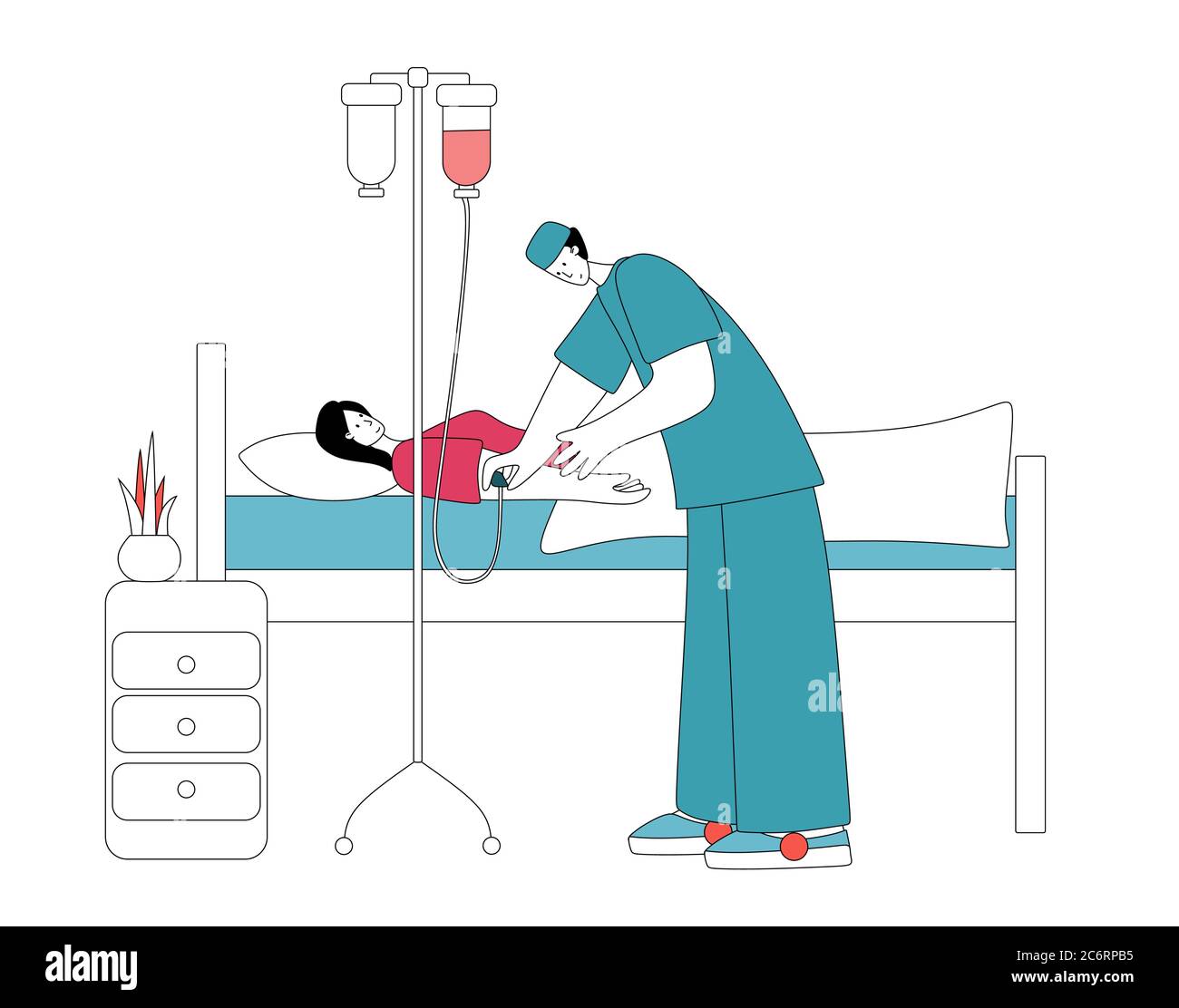 Medical staff check on Stock Vector Images - Alamy