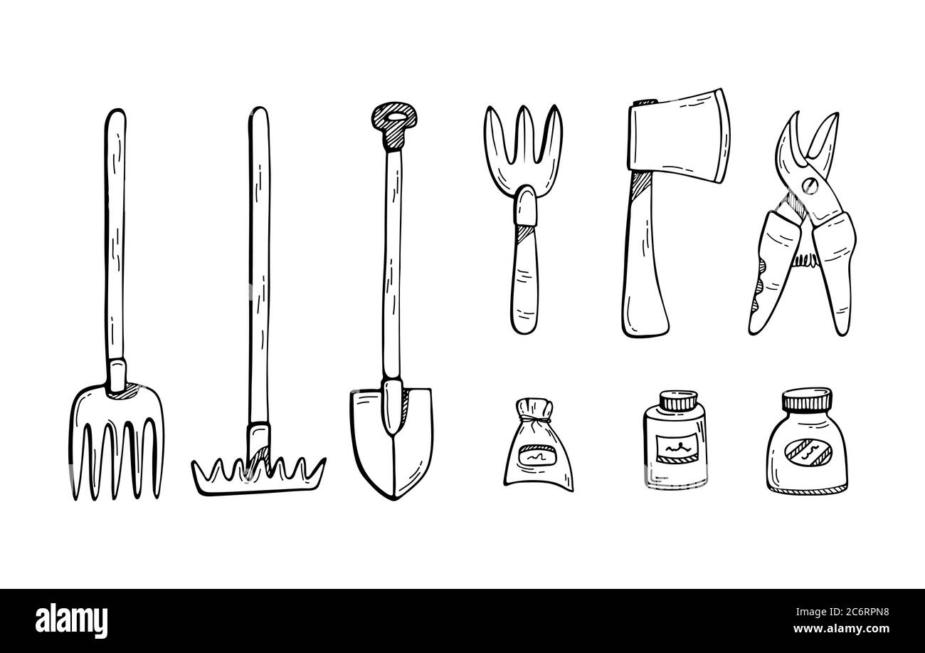 Garden Tools Drawing