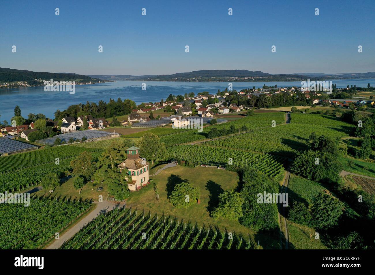Insel Reichenau, Germany. 12th July, 2020. The former tea house is ...