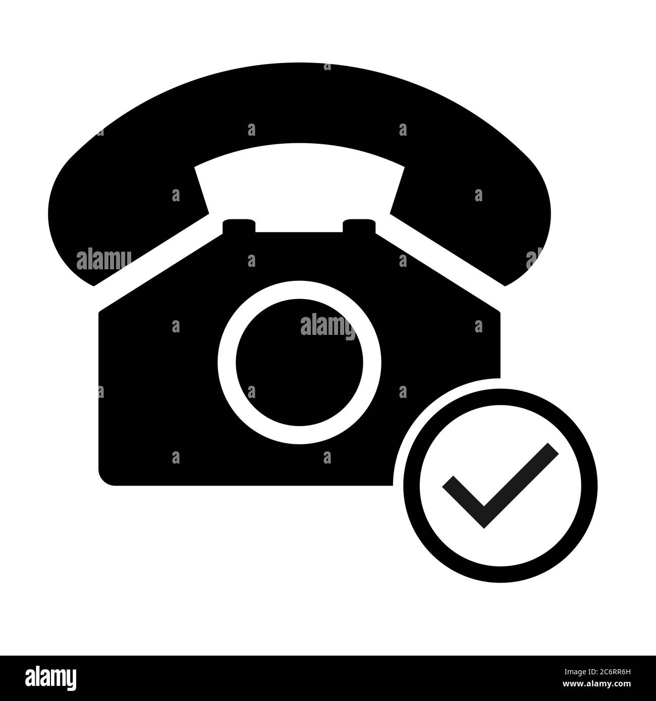 Old phone do´s flat icon isolated on white background. Hotline symbol ...