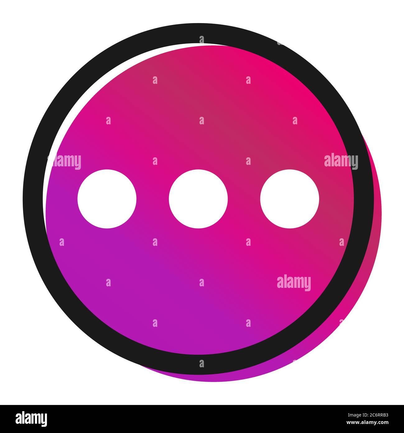 MORE icon, vector symbol isolated on white background for app, mobile ...