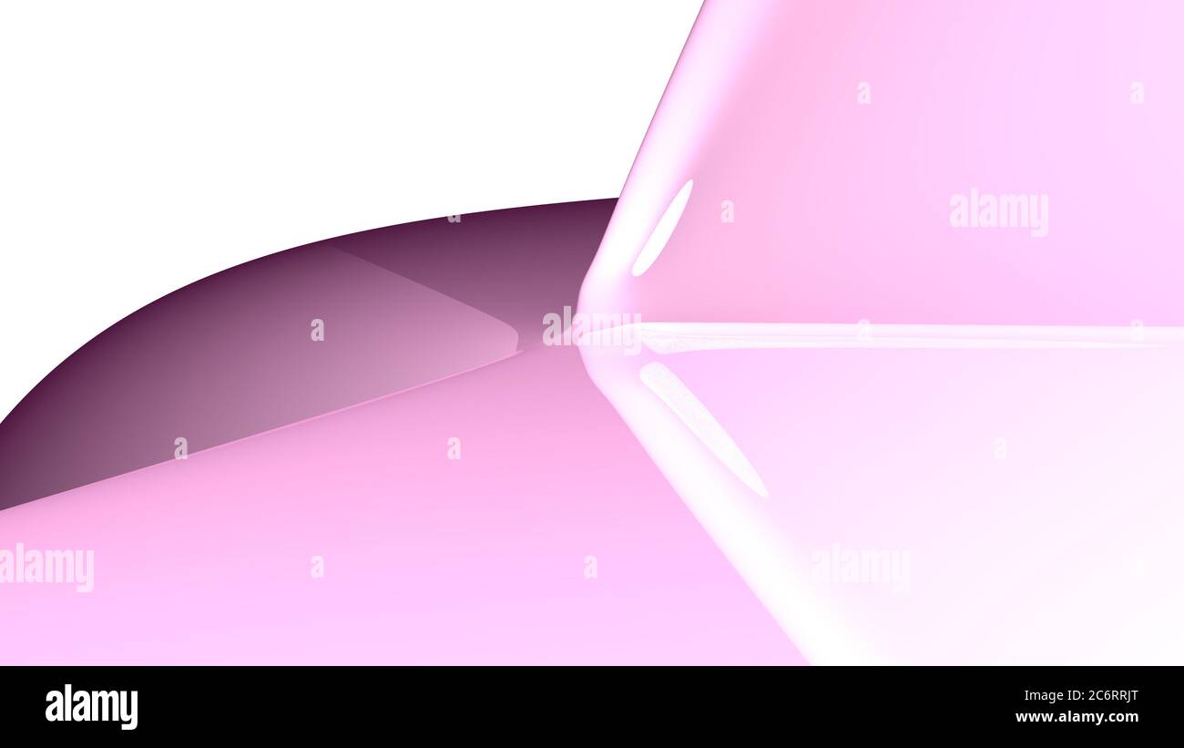 Chaotic 3D abstract light background of curved geometrical patterns of ...