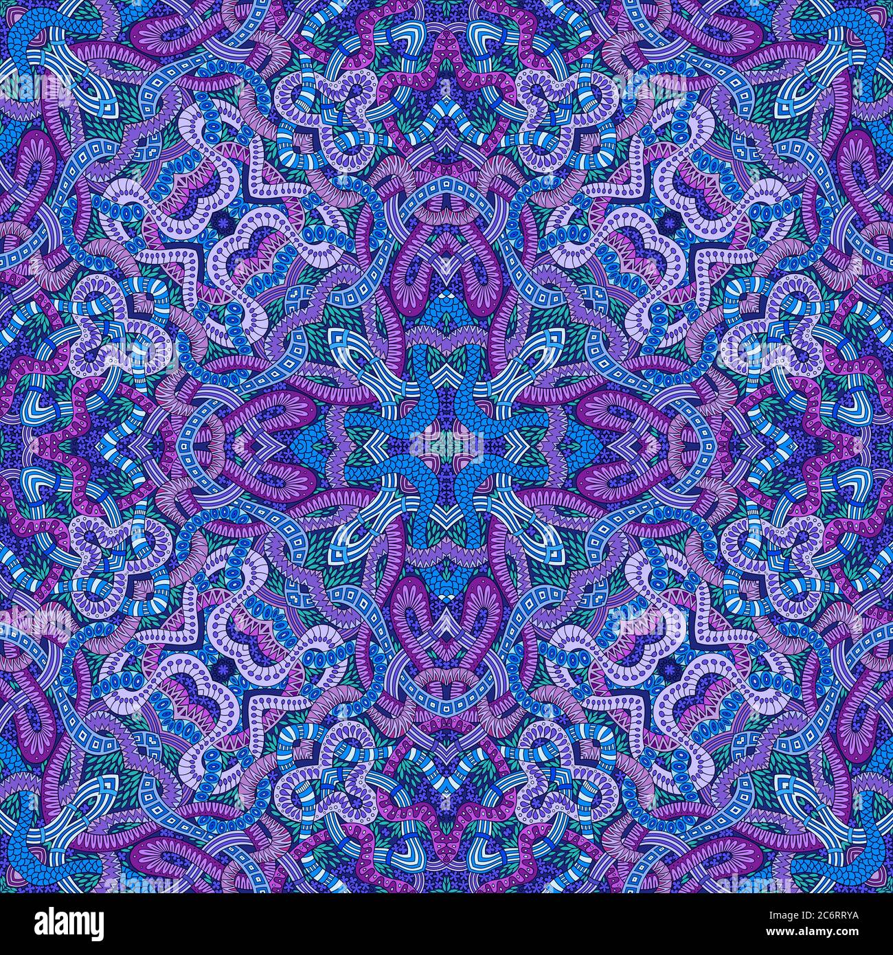 Vector abstract ethnic hand drawn background Stock Vector Image & Art ...