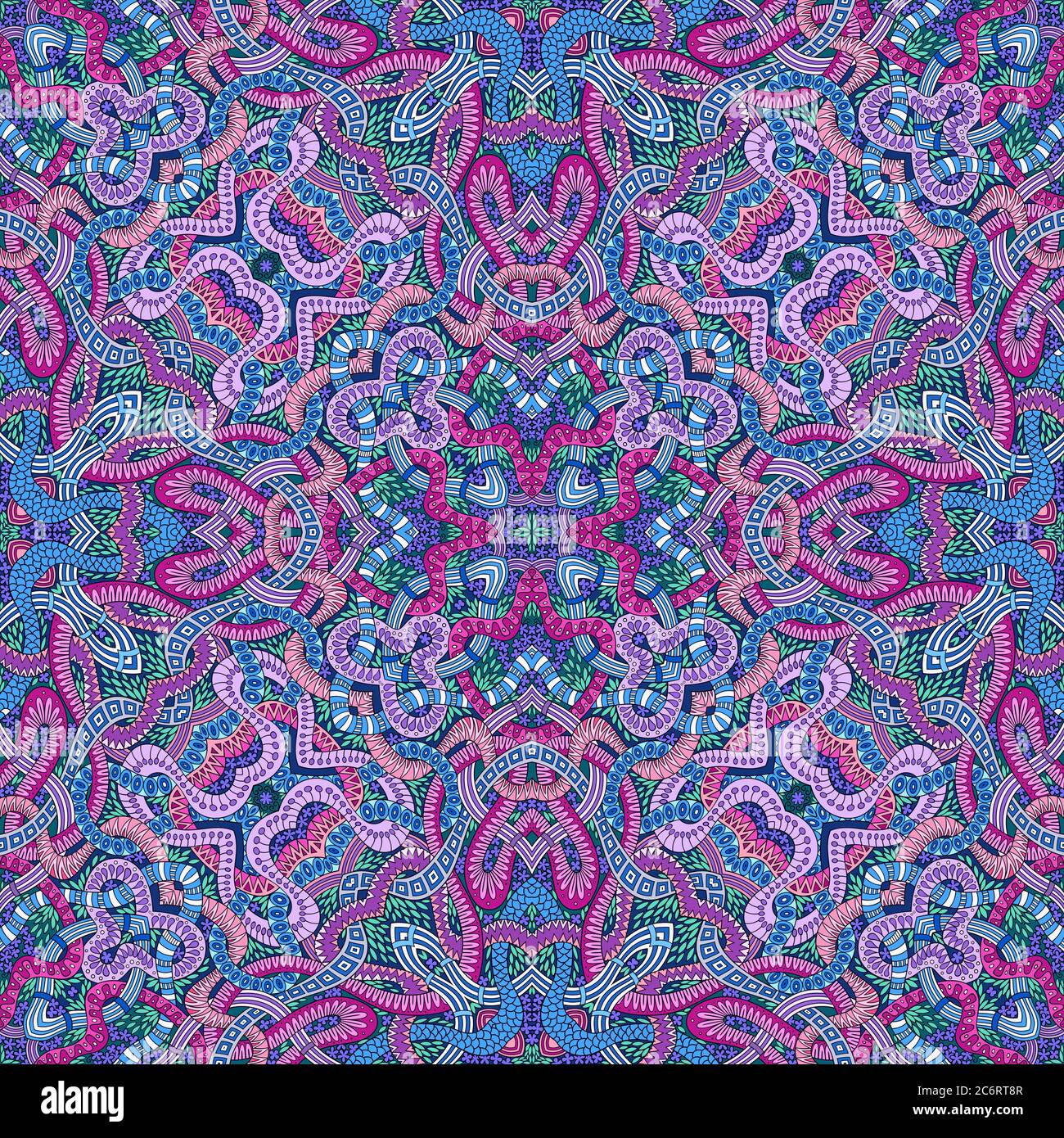 Vector abstract ethnic hand drawn background Stock Vector Image & Art ...