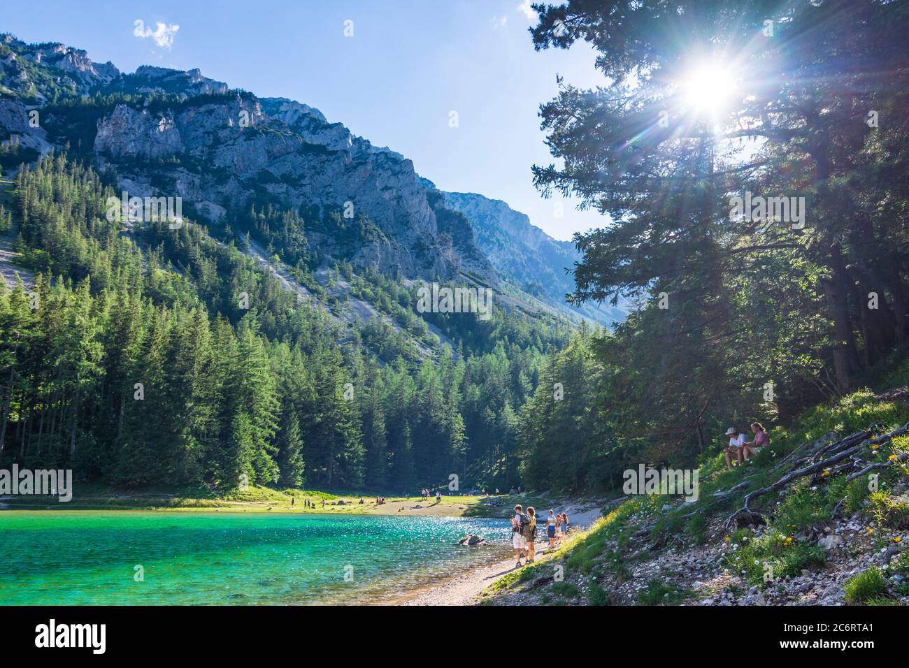 Hochschwab Mountains: Grüner See (Green Lake) in Hochsteiermark ...