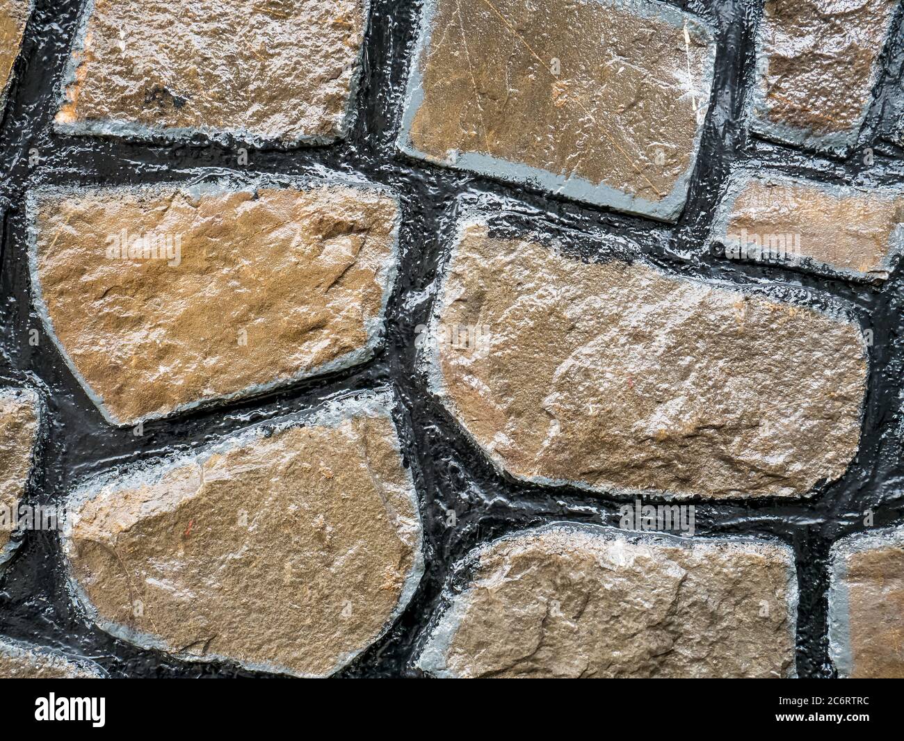 Decorative wall made of stone blocks. Abstract stonewall background ...