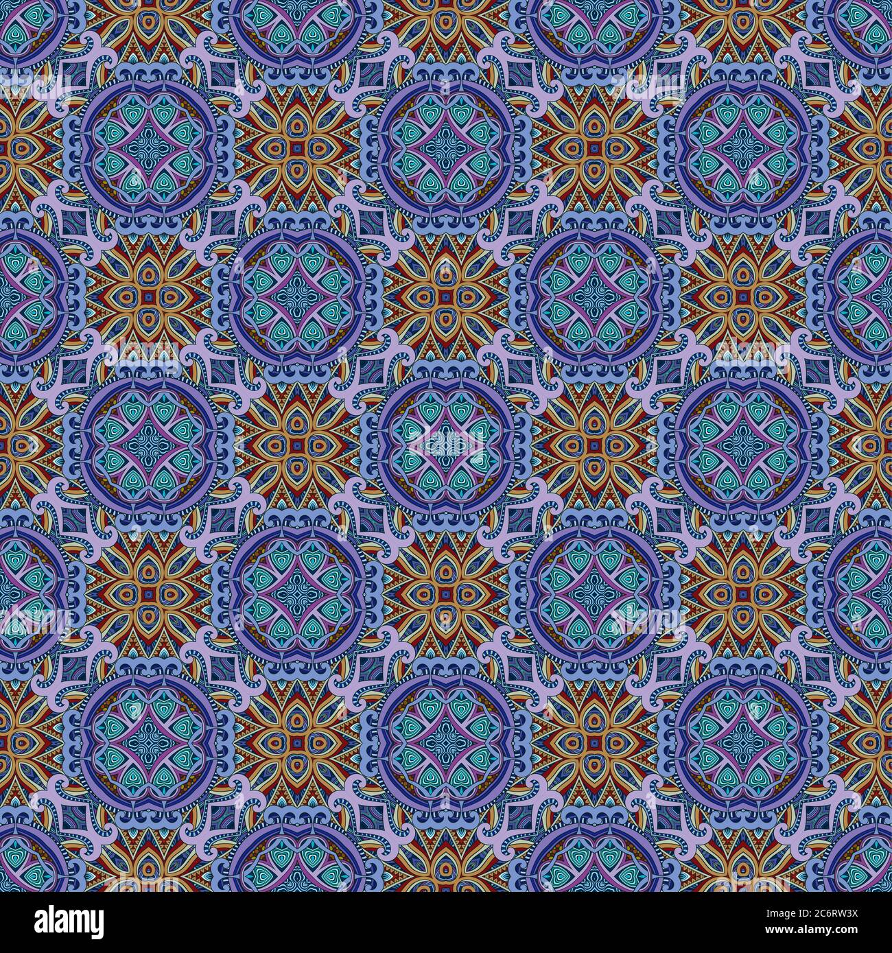 Vector abstract ethnic hand drawn background Stock Vector Image & Art ...