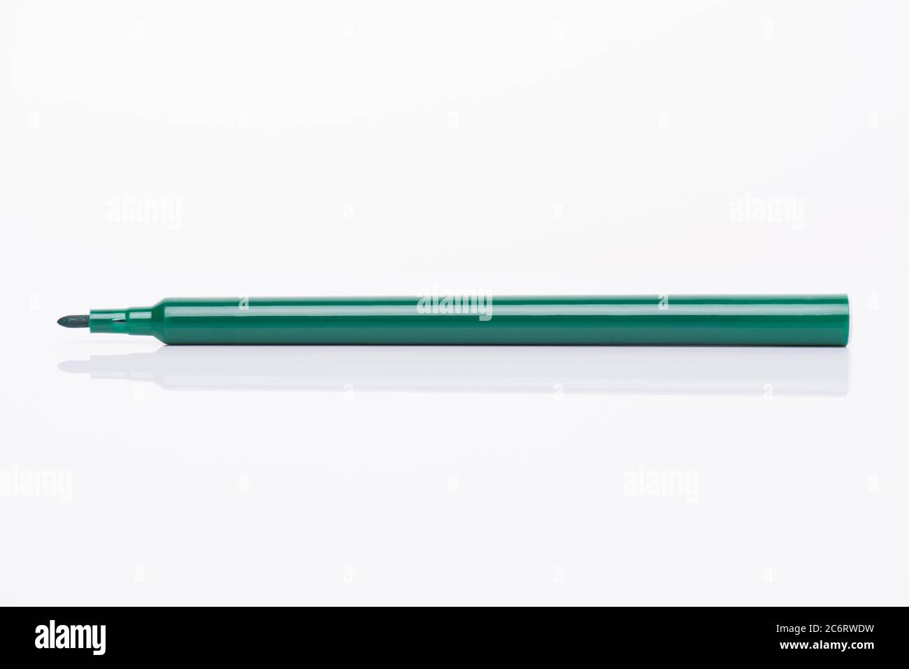 Side profile view close-up photo of dark vivid vibrant bright green ...