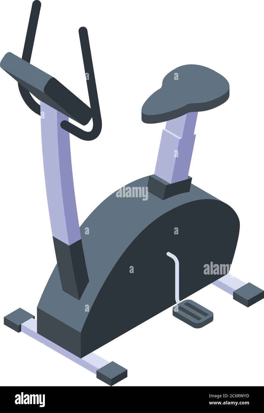 Gym exercise bike icon, isometric style Stock Vector Image & Art - Alamy