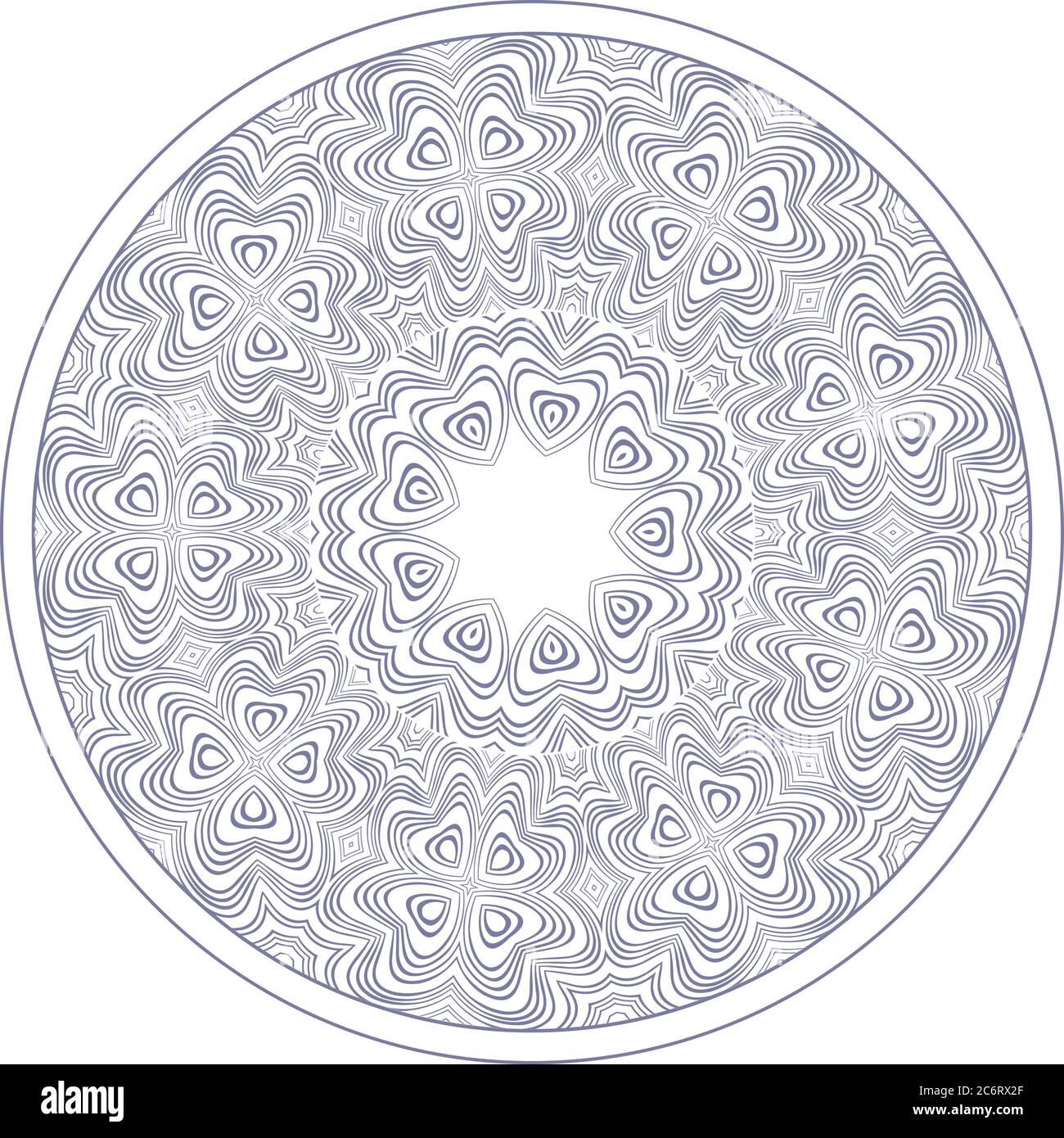 Vector vintage ethnic round illustration Stock Vector Image & Art - Alamy