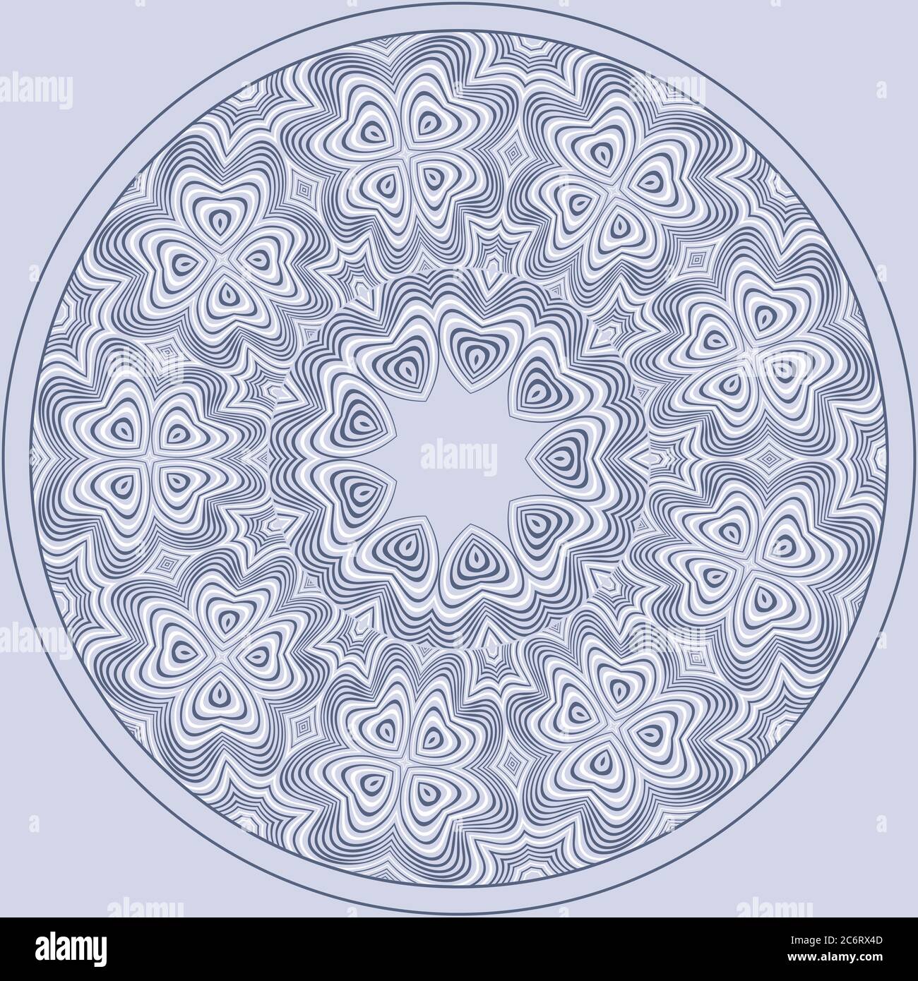 Vector vintage ethnic round illustration Stock Vector Image & Art - Alamy