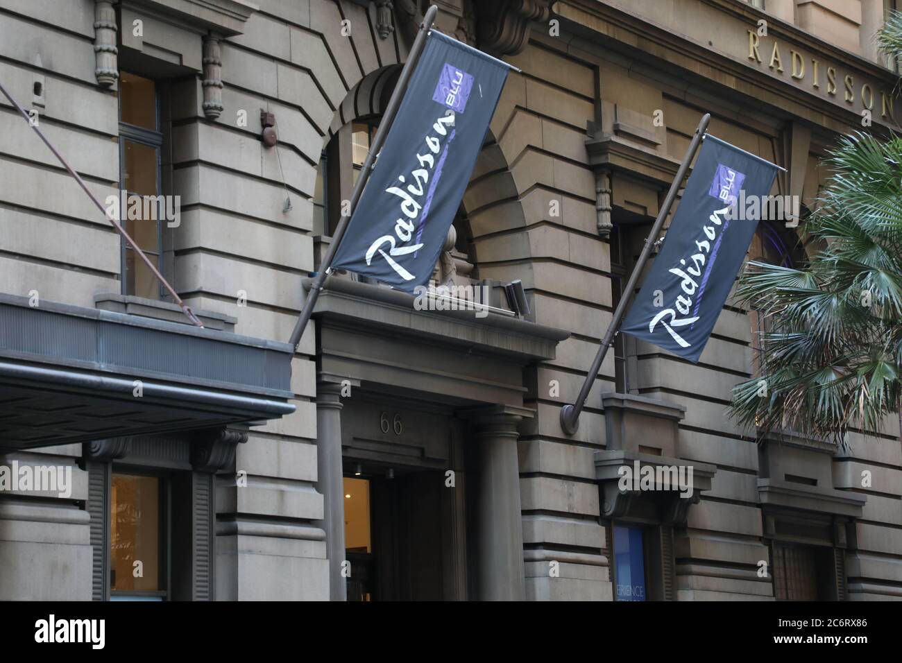 Radisson Blu Plaza Hotel Sydney, viewed from the Pitt Street side Stock ...
