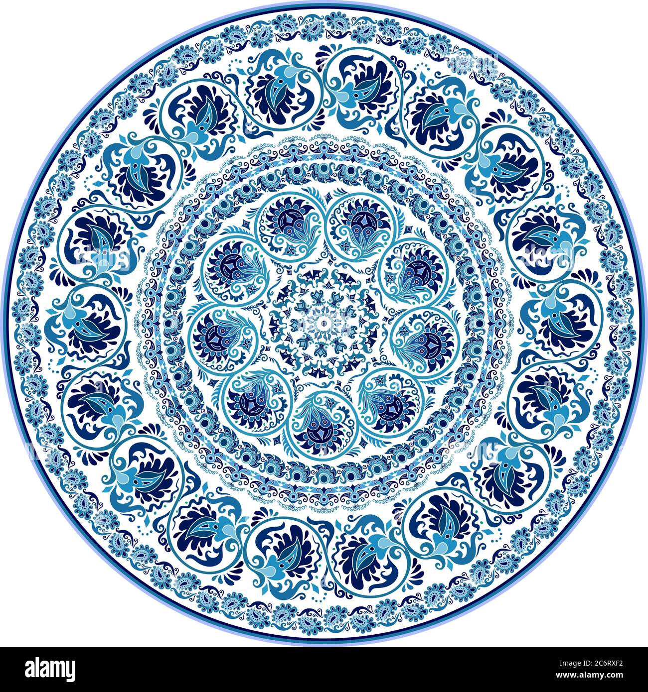 Abstract ethnic round ornamental Stock Vector Images - Alamy