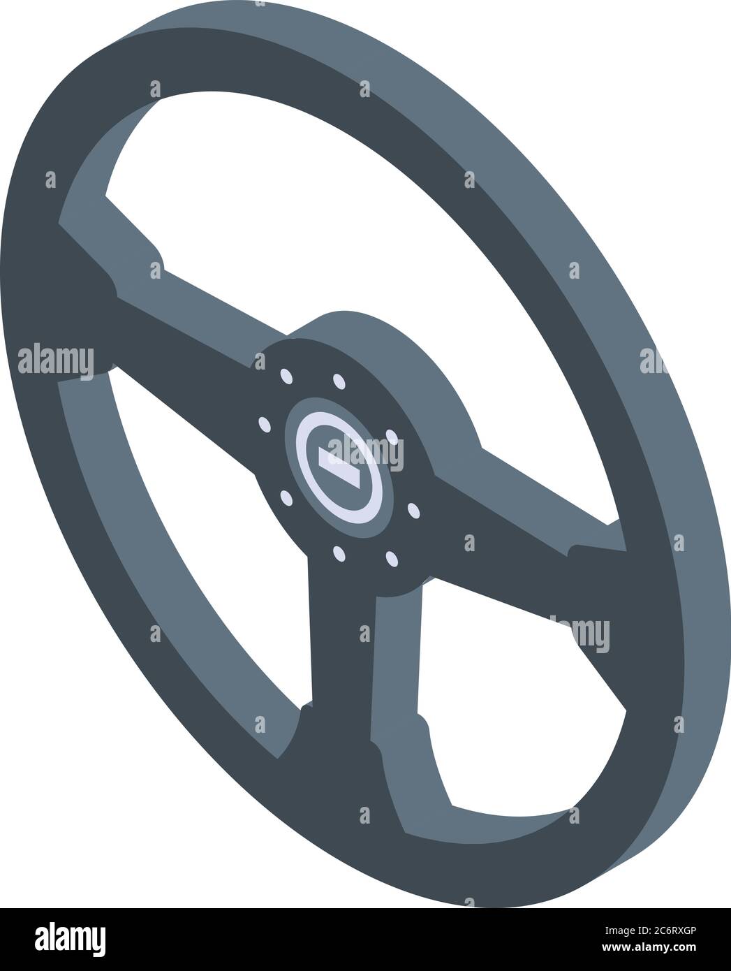Racing steering wheel icon, isometric style Stock Vector Image & Art ...