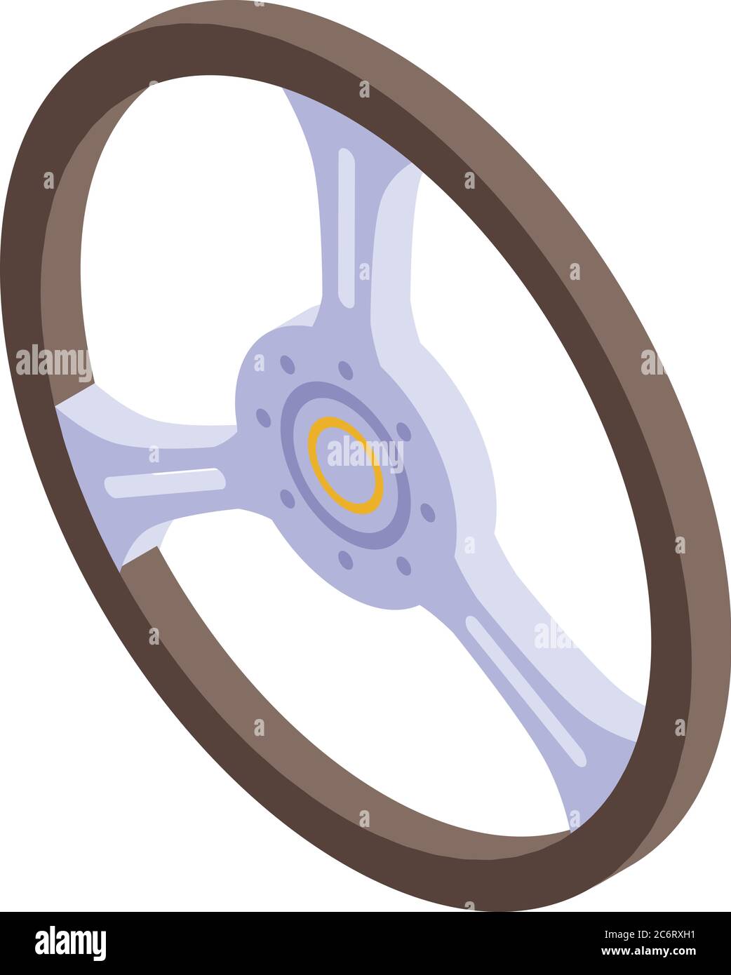 Retro steering wheel icon, isometric style Stock Vector Image & Art - Alamy