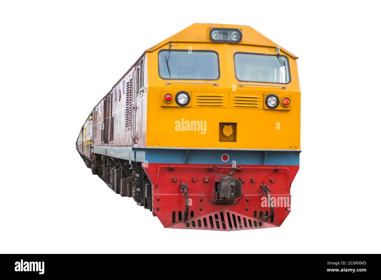 old Train and carriage bogie with isolated white background Stock Photo ...
