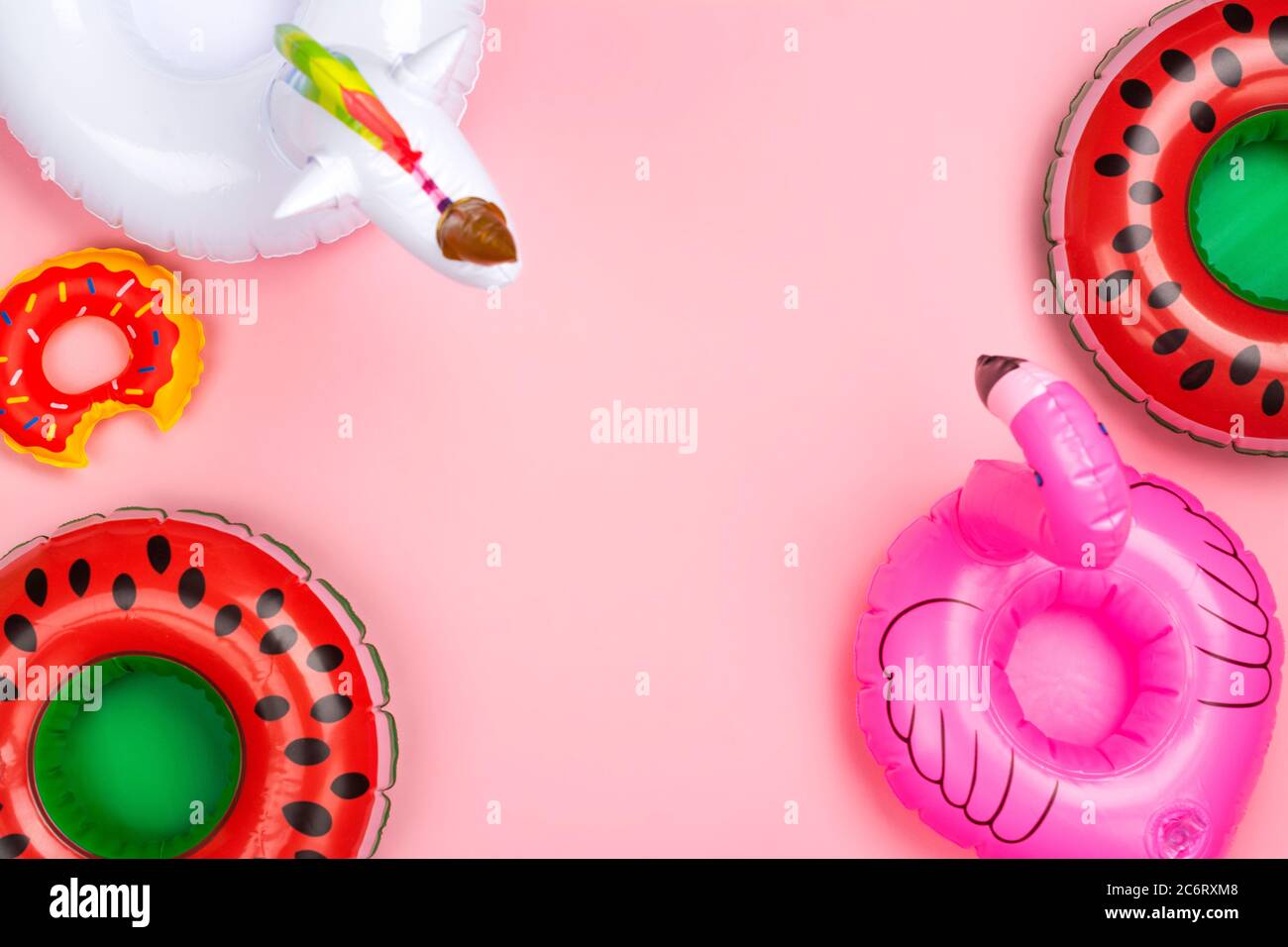 Various inflatable toy rings Stock Photo - Alamy