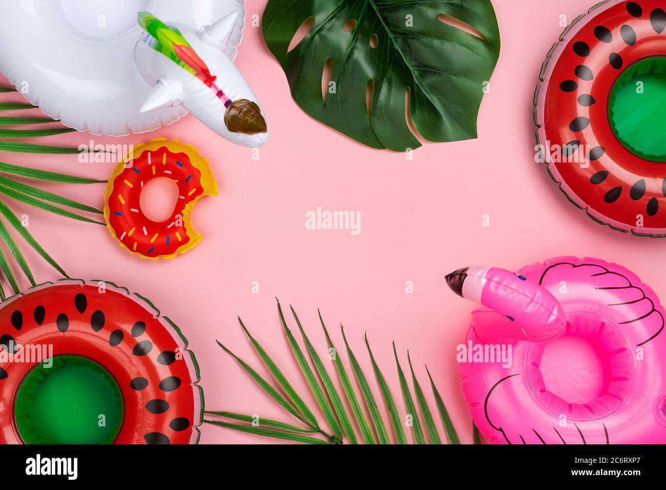 Various inflatable toy rings Stock Photo - Alamy