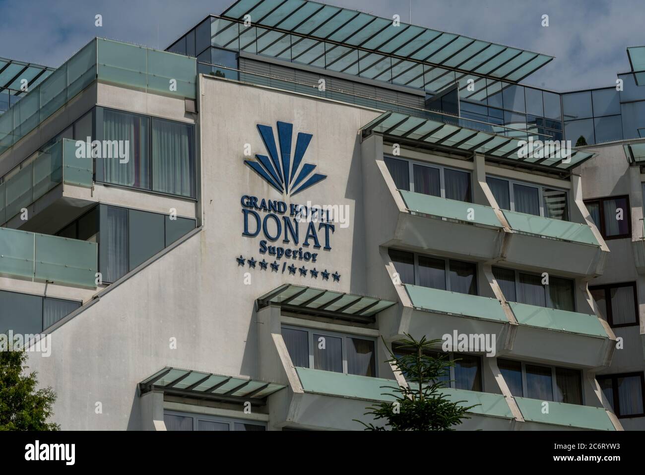 Sign Gran hotel donat on the hotel wall, Rogaska Slatina, Slovenia ...