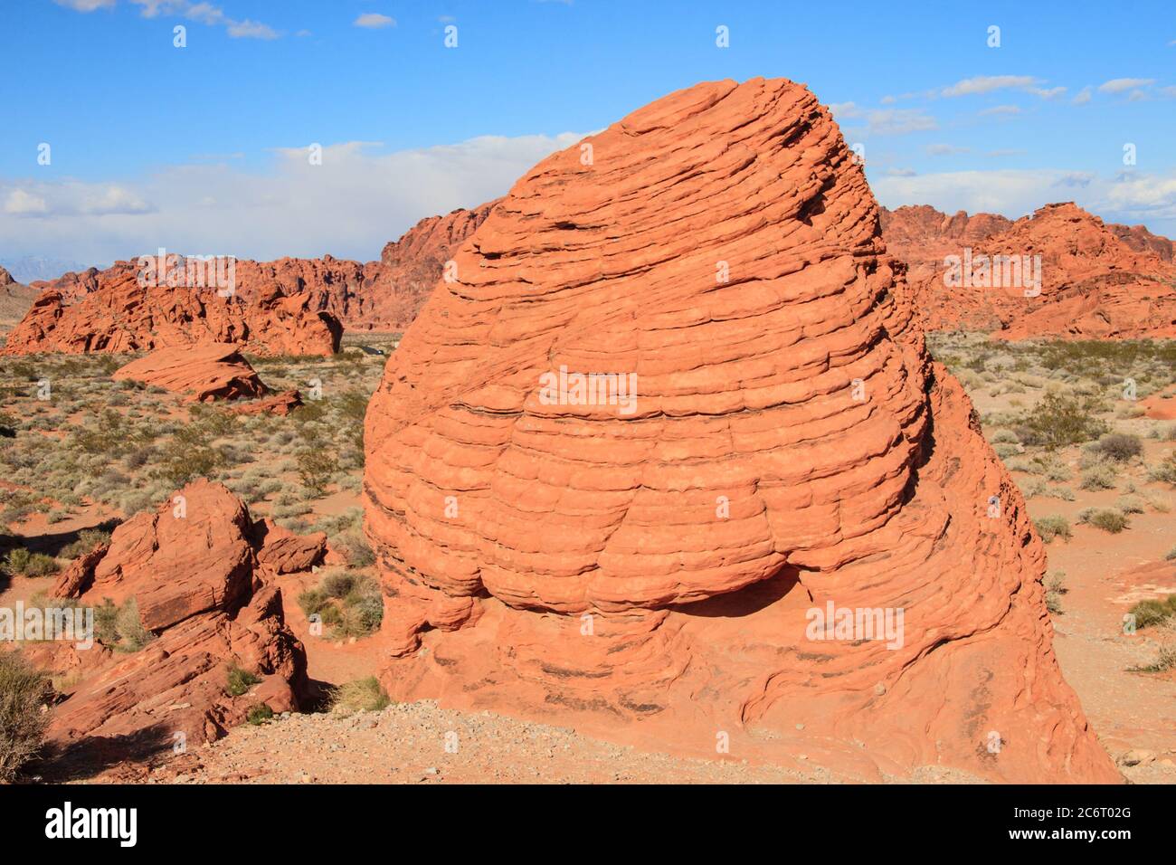Beehive rock formations at Valley of Fire State Park, in Nevada Stock ...