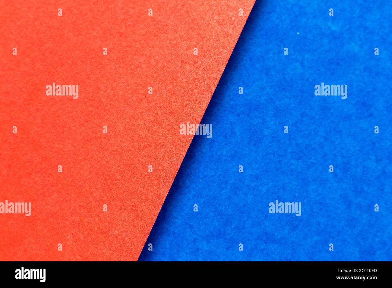 Abstract red and blue color paper textured background with copy space ...