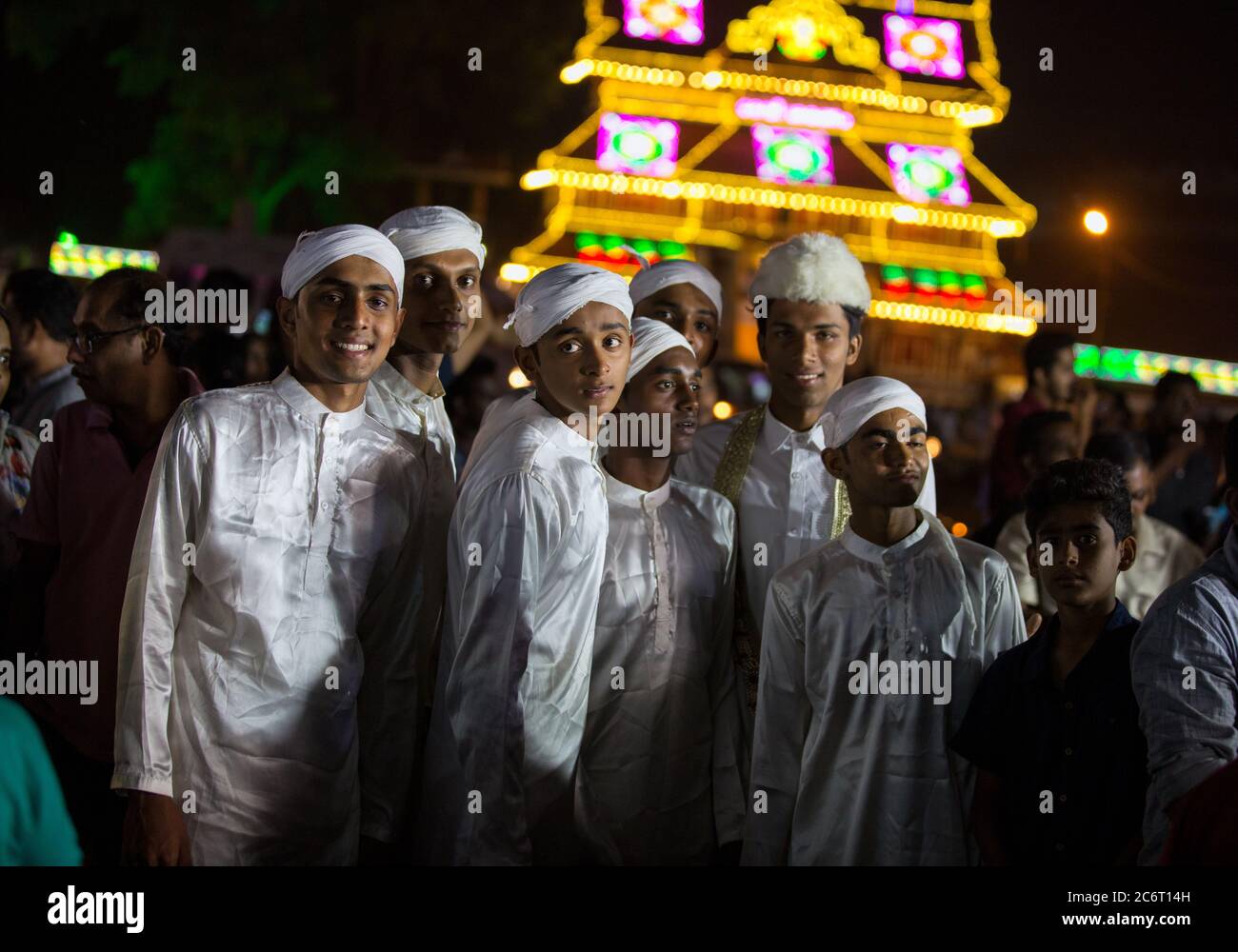 smiling musilm boys in traditional dress in kerala,islam,islam religion ...