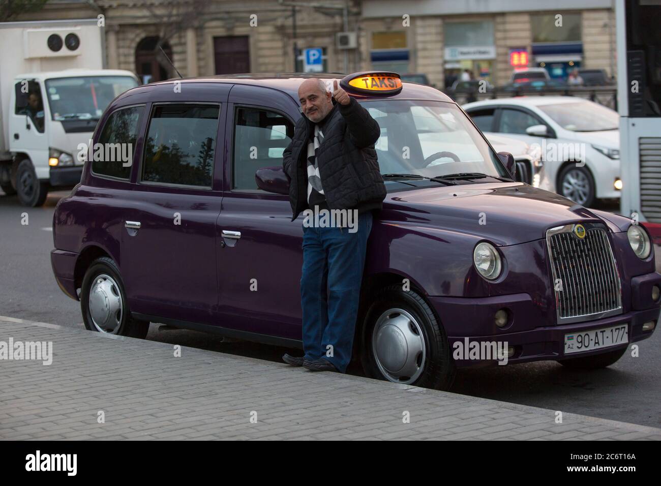 Baku taxi hi-res stock photography and images - Alamy