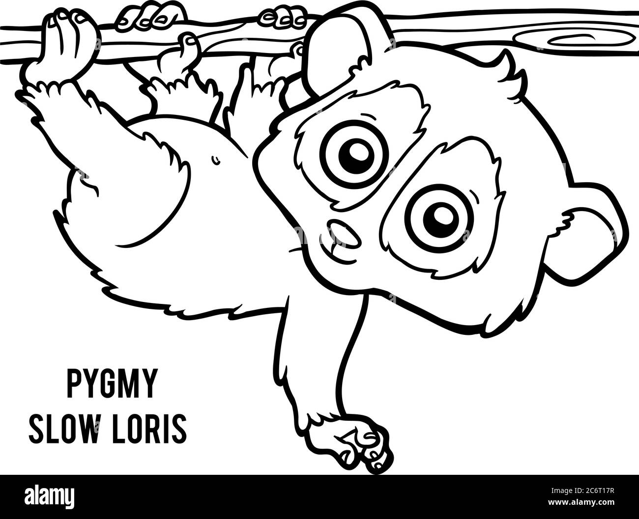 Coloring book for children, Pygmy slow loris Stock Vector Image & Art ...