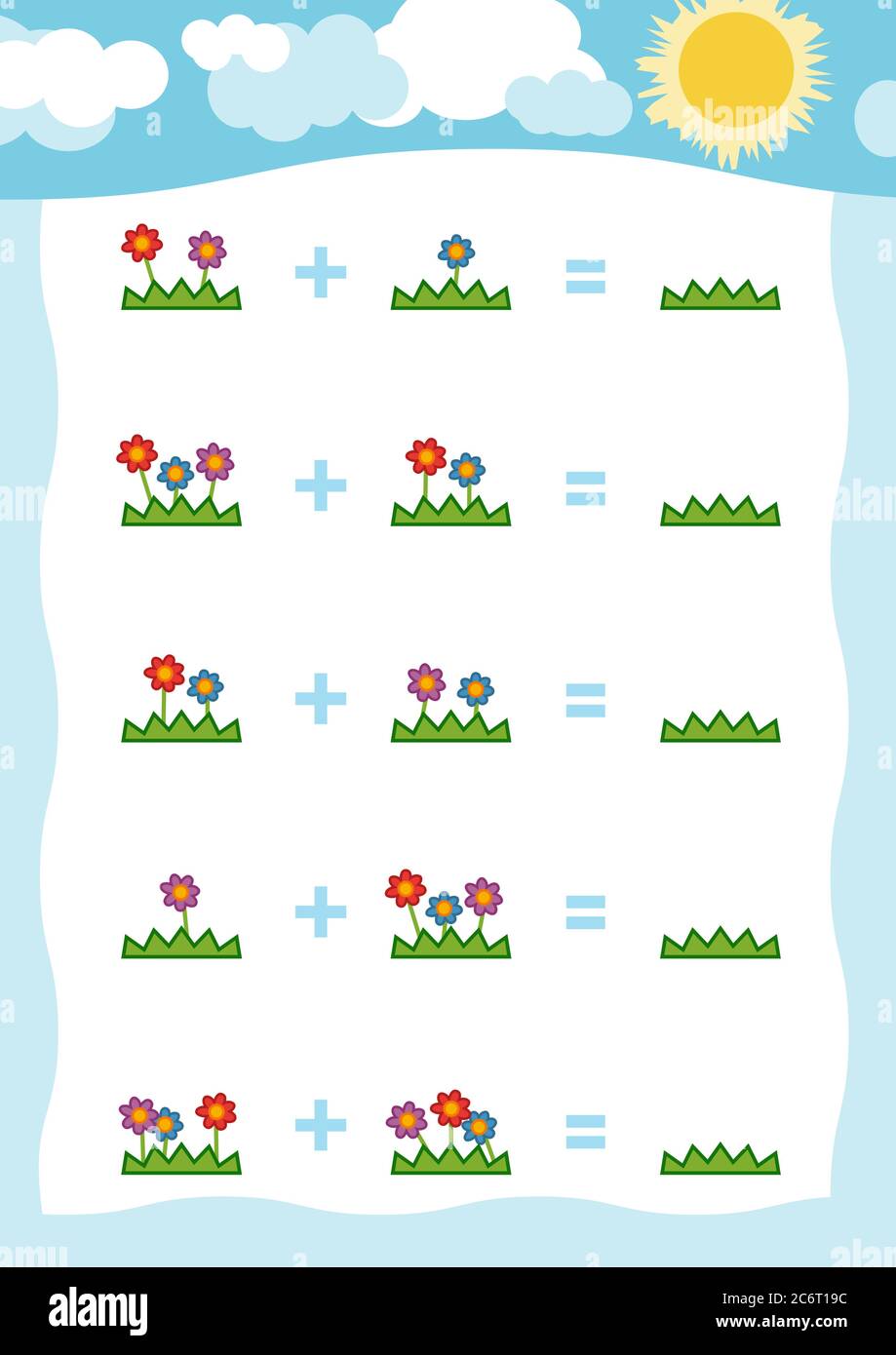 Counting Game for Preschool Children. Educational a mathematical game ...
