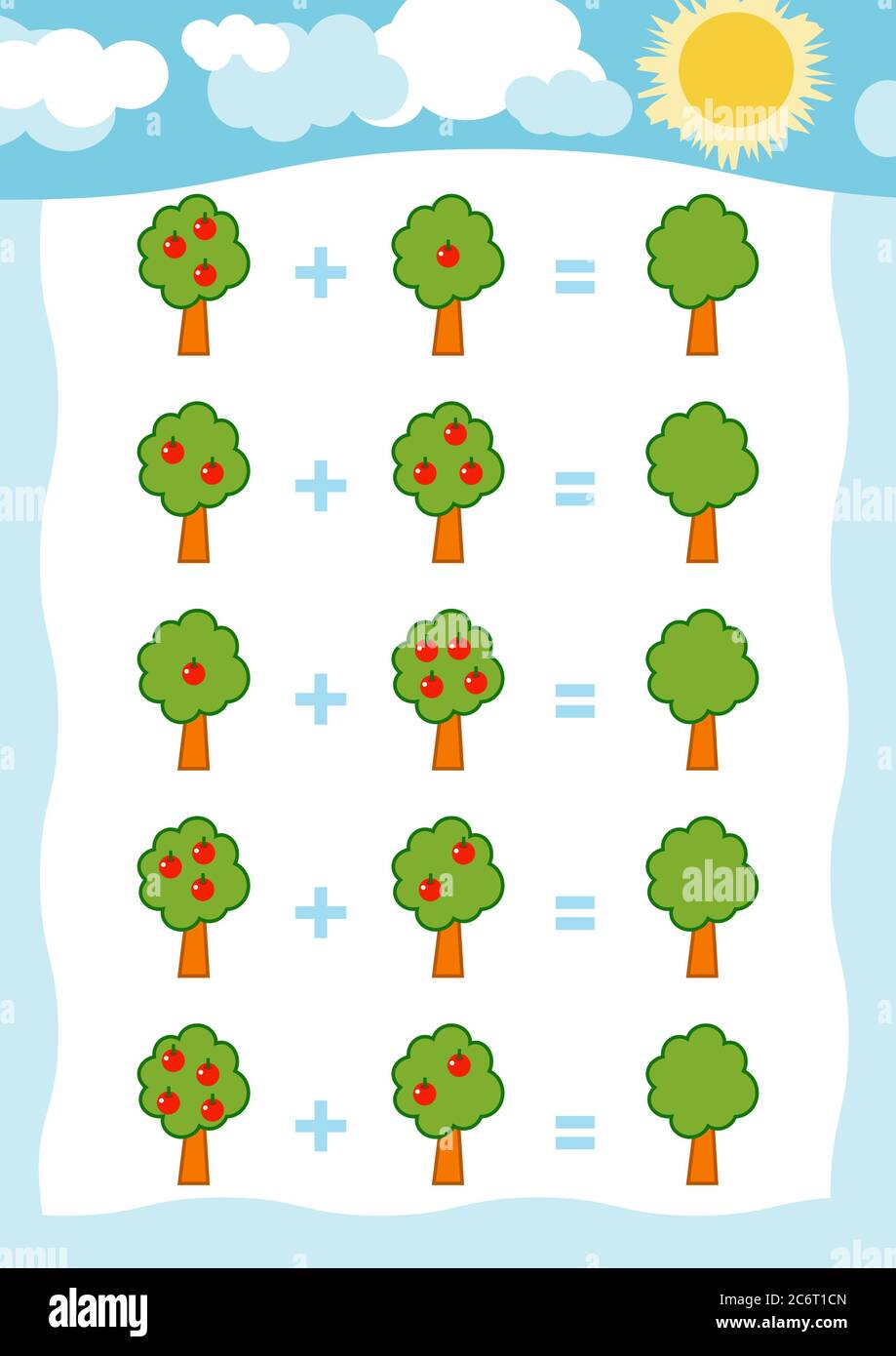 Counting Game for Preschool Children. Educational a mathematical game ...