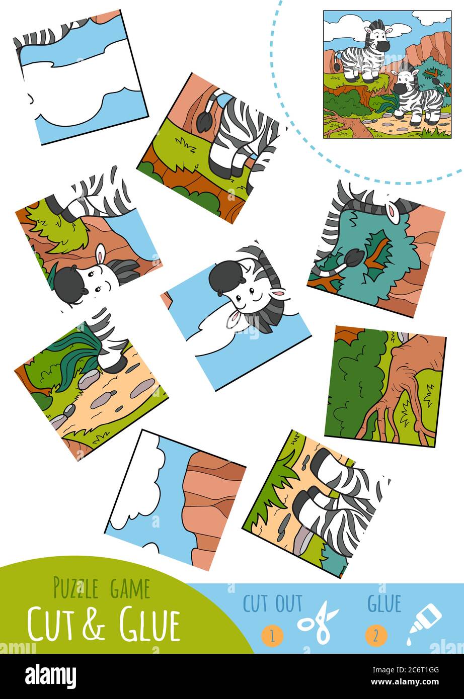 Family of zebras zoo Stock Vector Images - Alamy