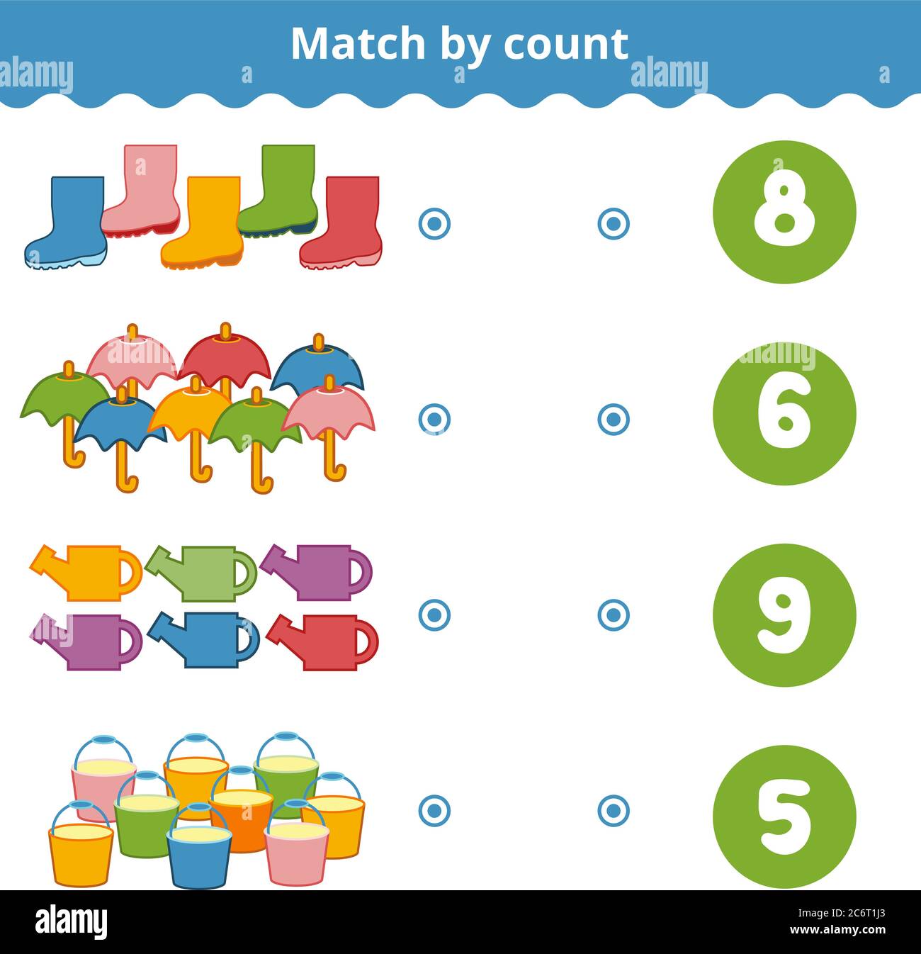 Counting Game for Preschool Children. Educational a mathematical game ...