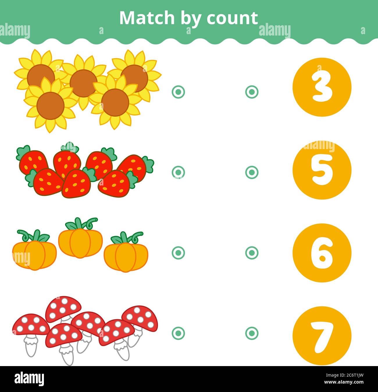 Counting Game for Preschool Children. Educational a mathematical game ...