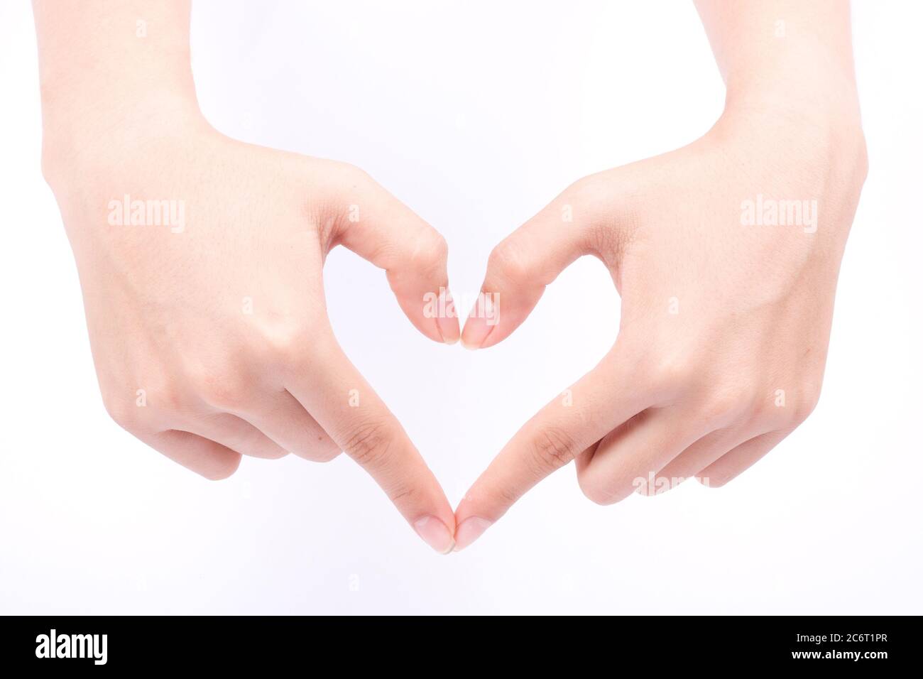 finger hand symbols isolated concept love heart shape framing ...