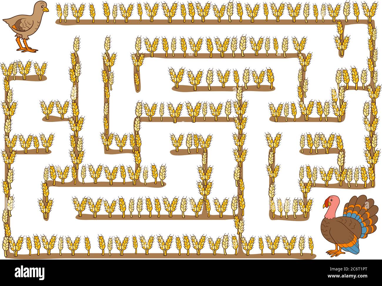 Maze game, education game for children, Turkey Stock Vector Image & Art ...