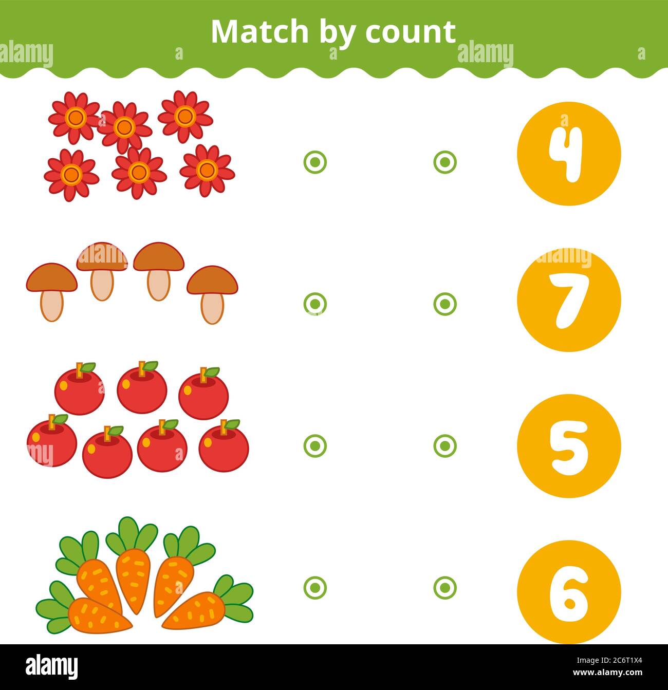Counting Game for Preschool Children. Educational a mathematical game ...