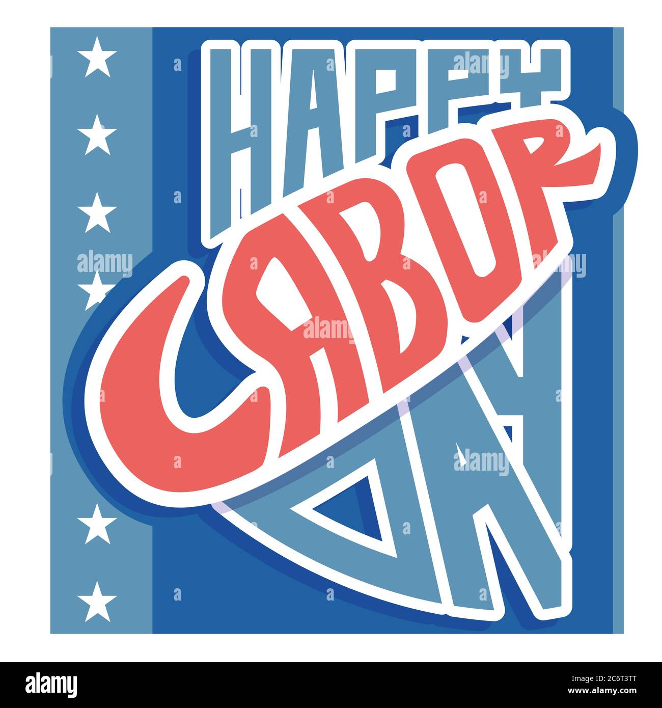 Happy Labor Day card. National american holiday, Vector llustration ...