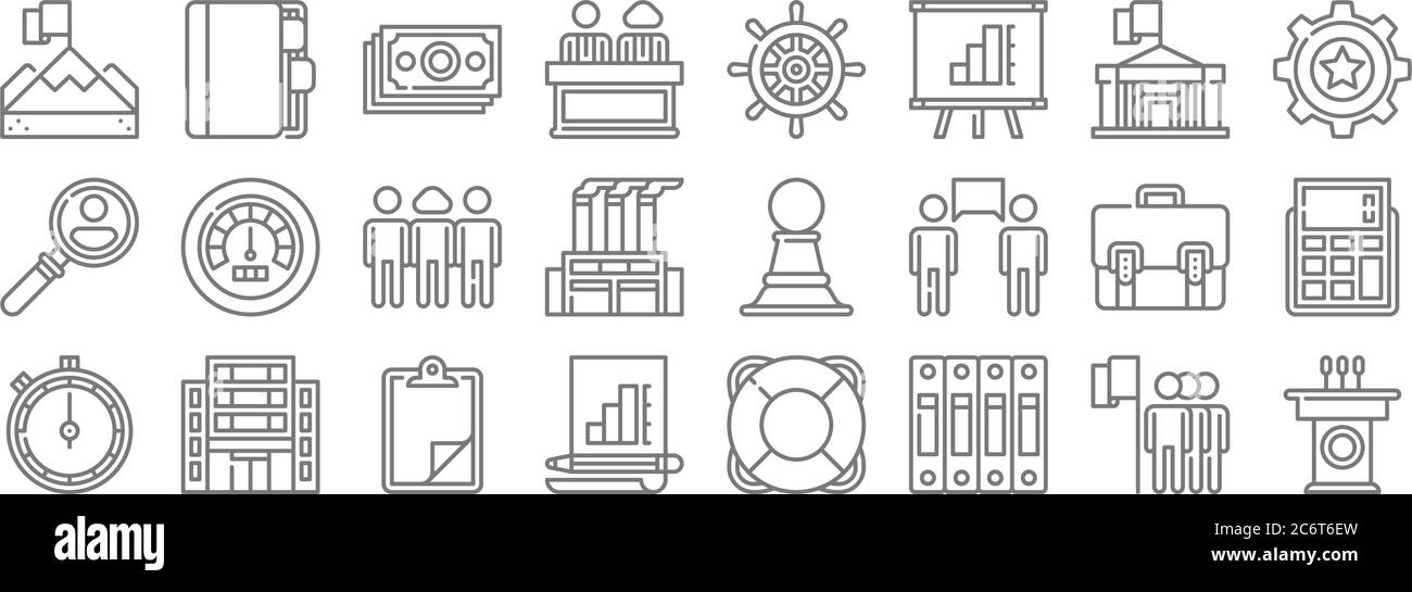 management line icons. linear set. quality vector line set such as speech, archive, analysis ...
