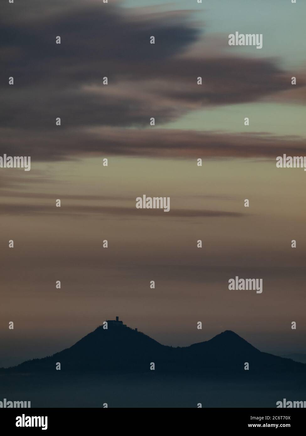 Bezdez castle from 13th century on Bezdez hill above Bezdez village ...