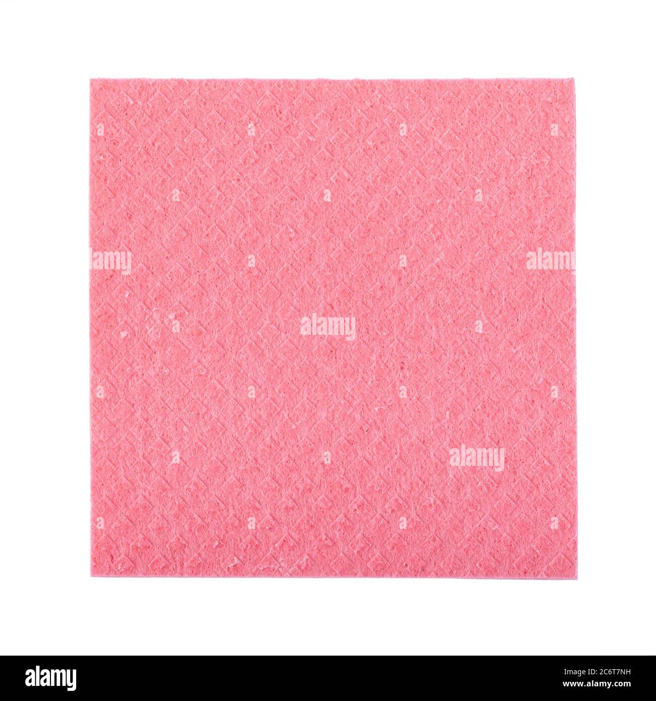 Cleaning rag in pink color isolated on white background. File contains ...