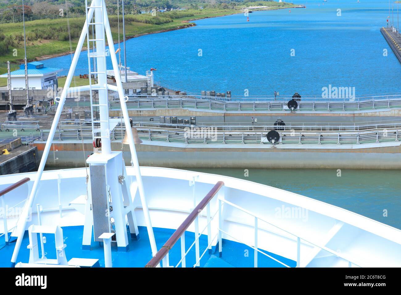 The Panama Canal is an artificial 48-mile (77 km) waterway in Panama ...