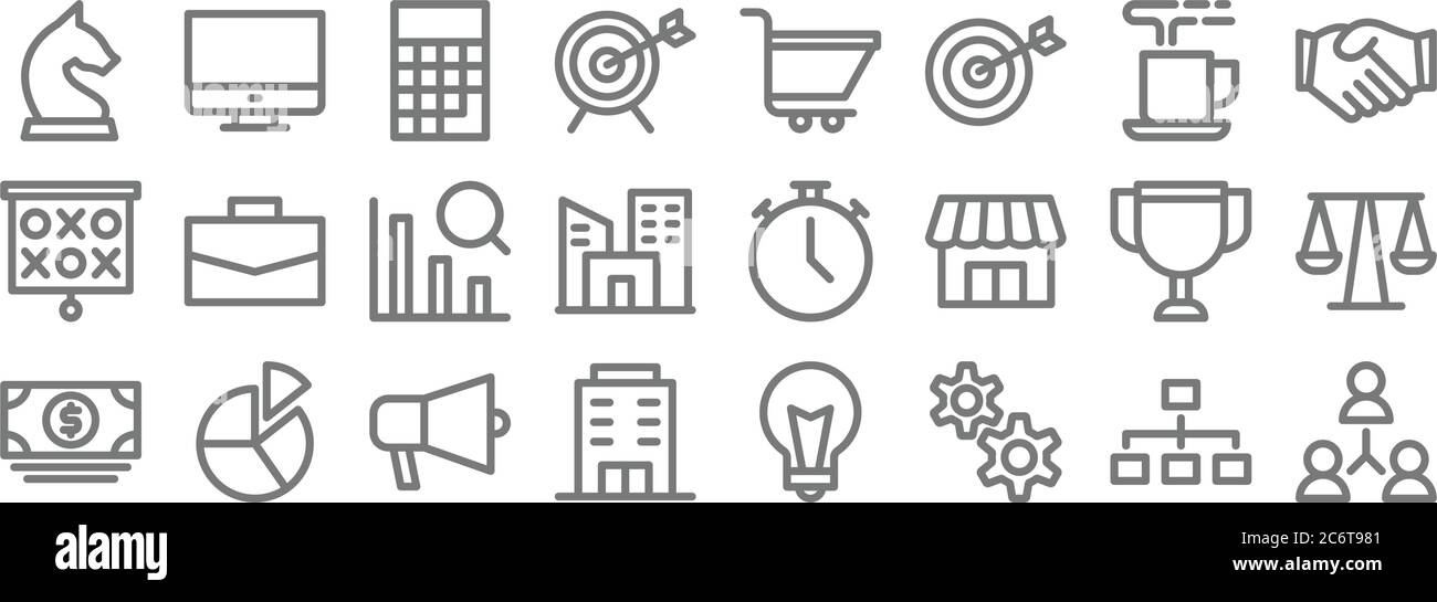 business line icons. linear set. quality vector line set such as teamwork, progress, office ...