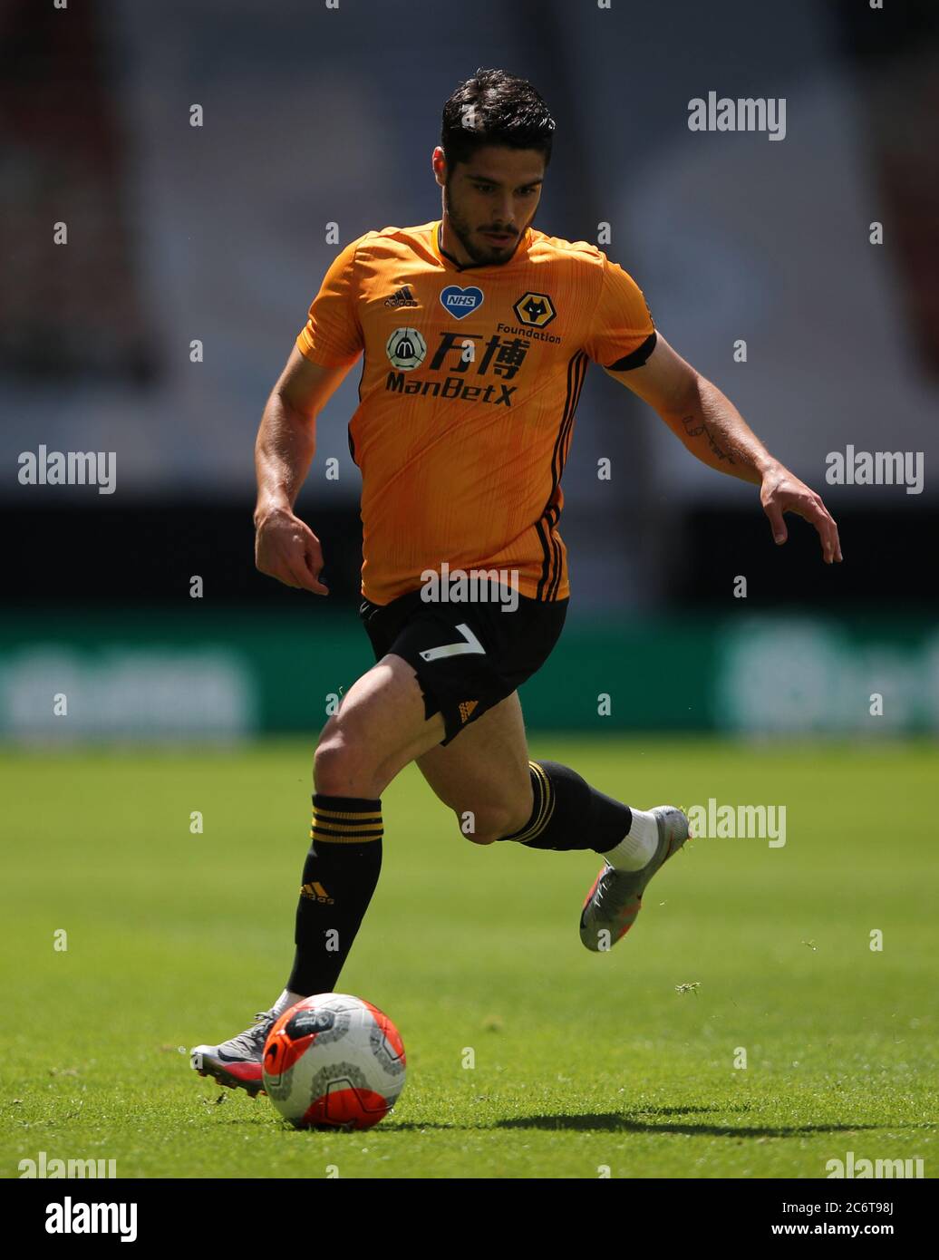 Wolverhampton Wanderers' Pedro Neto during the Premier League match at ...