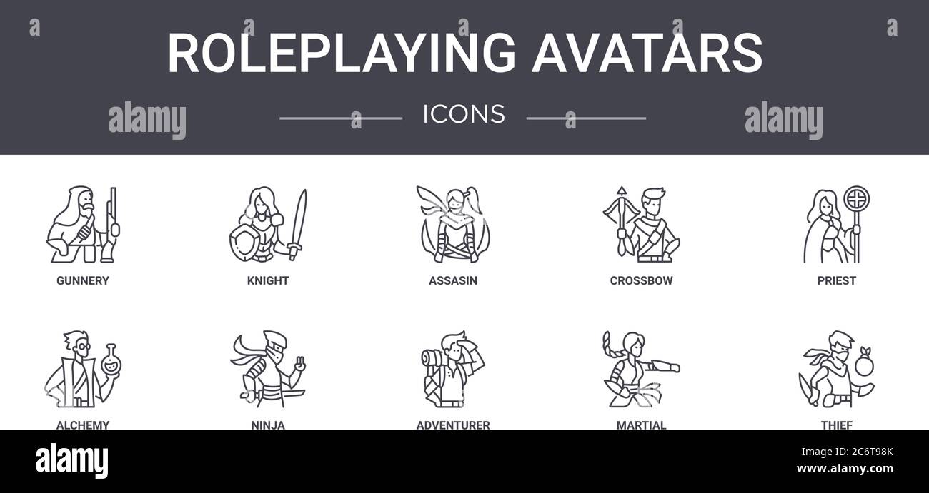 Roleplaying avatars hi-res stock photography and images - Alamy