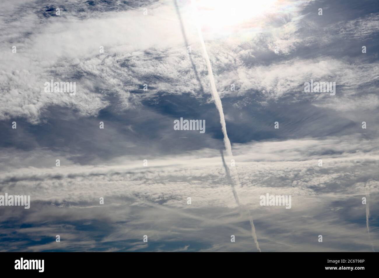 Shadow of aircraft contrail hi-res stock photography and images - Alamy