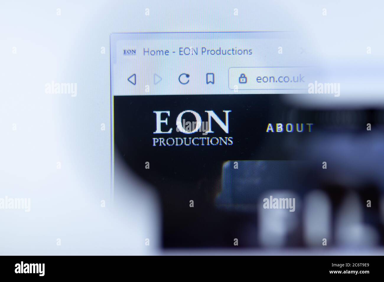Moscow, Russia - 1 June 2020: Eon Productions website with logo ...
